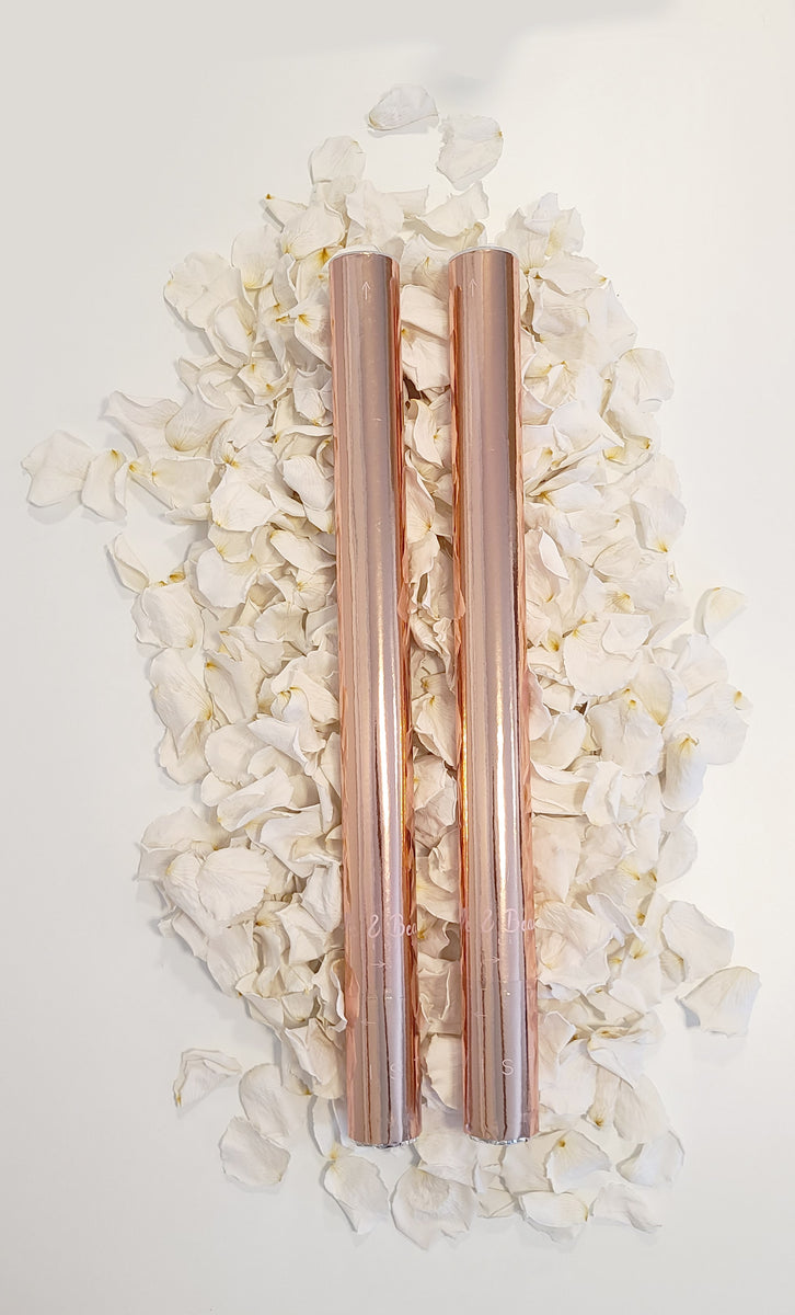 Real Rose Petal Cannons (Two) – Belle & Beau Confetti Co.